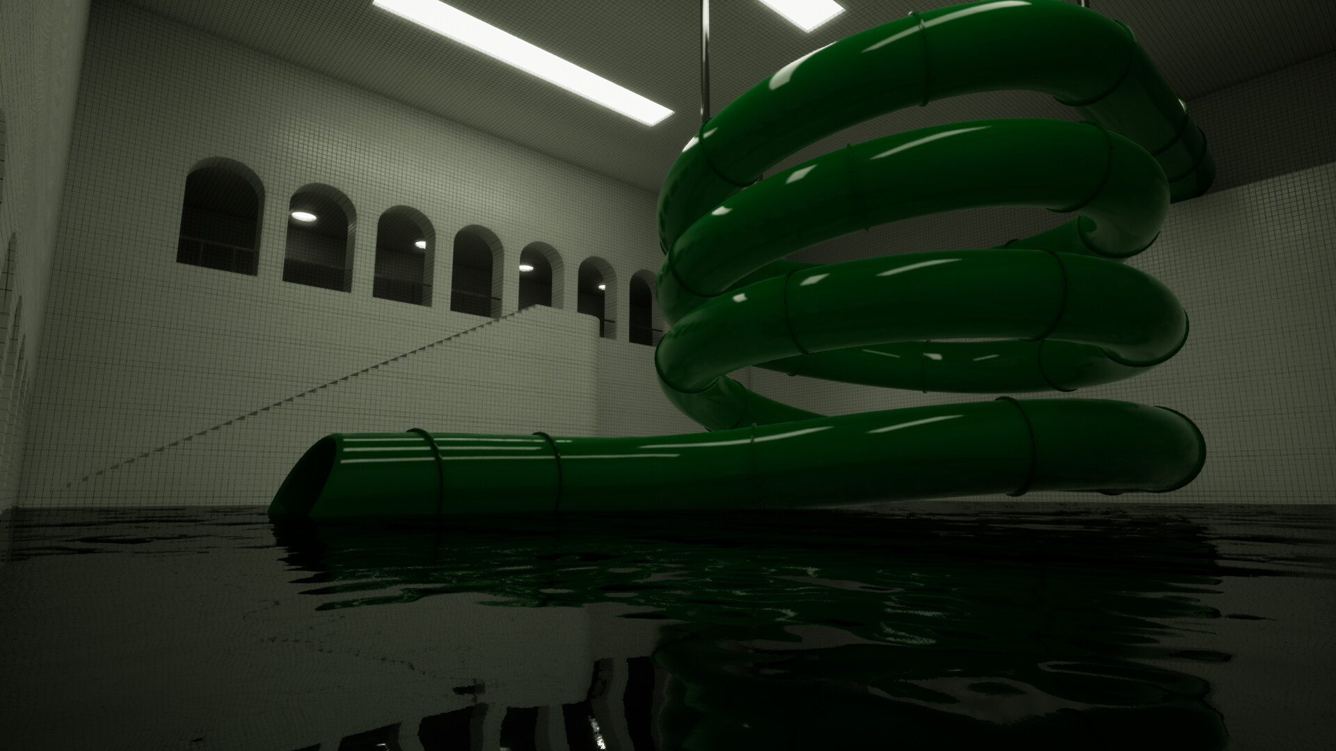 不気味な空間を彷徨うバックルーム風ホラー『Liminalcore』。“水面に浮かぶ顔”、“底の見えないプール”が海洋恐怖症に突き刺さる – TERROR WEB